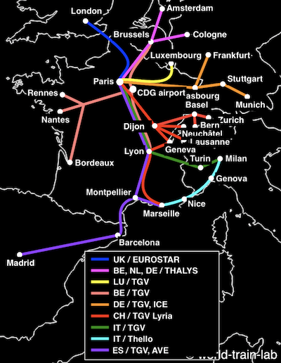 Tickets and how to ride French HS-trains TGV, IC, and urban rail systems